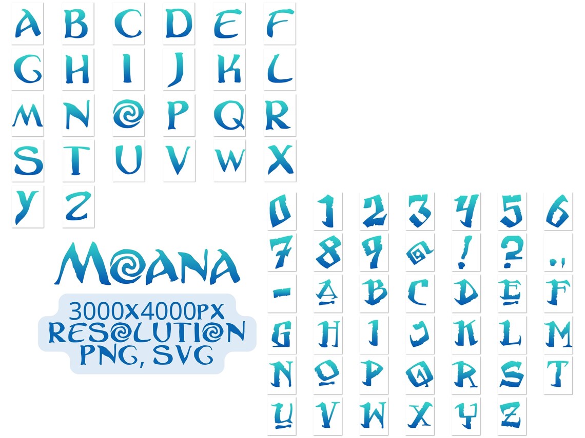 Moana Cliparts MEGA Bundle, Moana PNG Cartoon Cliparts for Sublimation ...