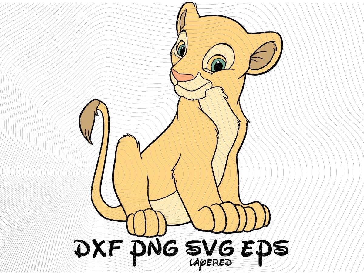 Nala the Lion King SVG Png Dxf Eps Clipart, Nala SVG Cartoon ...