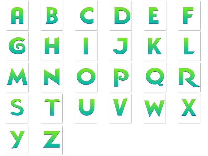 Zootopia Alpahbet Font Cliparts Bundle, Zootopia SVG Font Letters ...