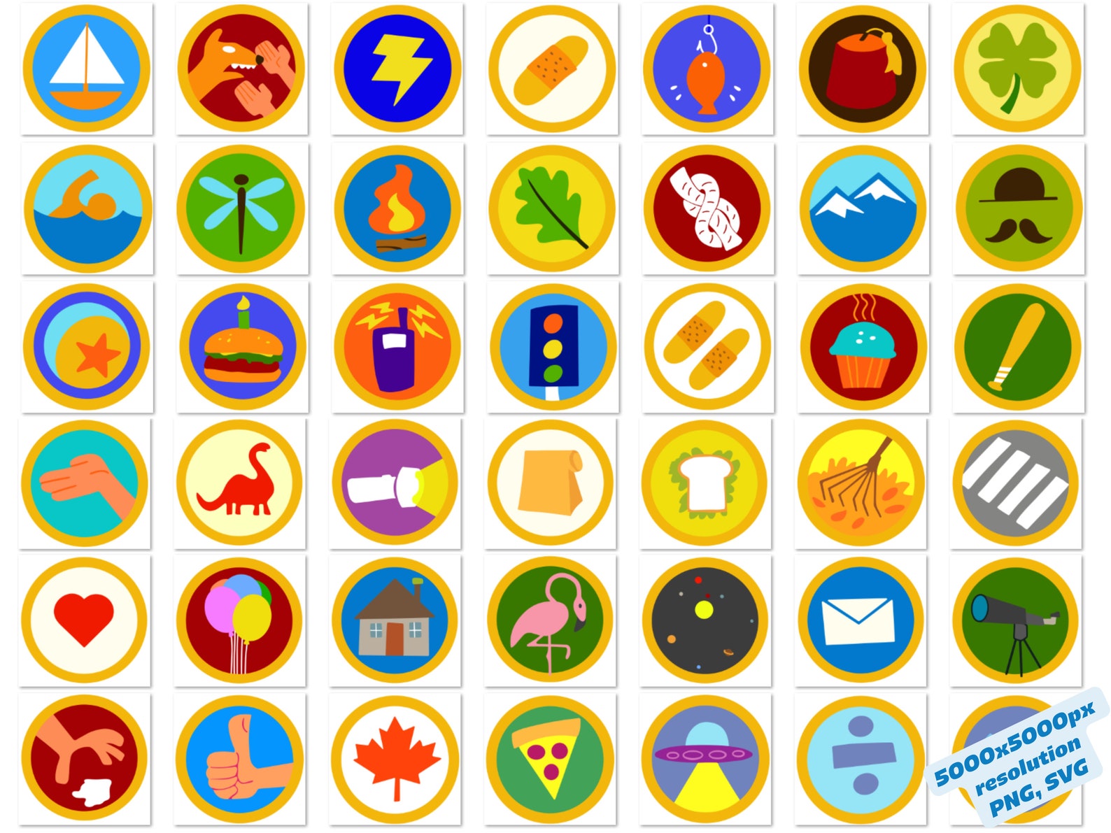 Up Russel's Badges Cliparts Bundle, up Wilderness Explorer Cartoon ...