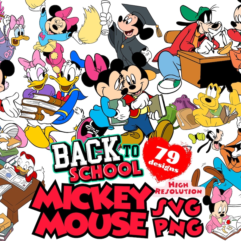 Mickey Mouse Clipart - Etsy