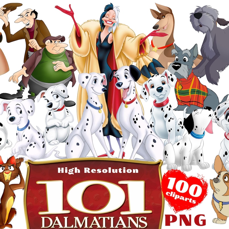 101 Dalmatians Svg - Etsy