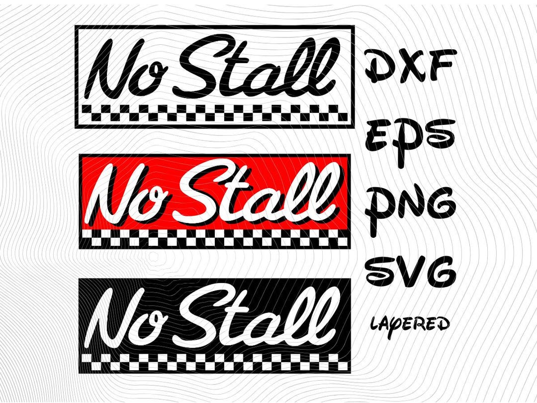 No Stall Team Logo SVG Png Dxf Clipart, No Stall Cars SVG Cartoon ...