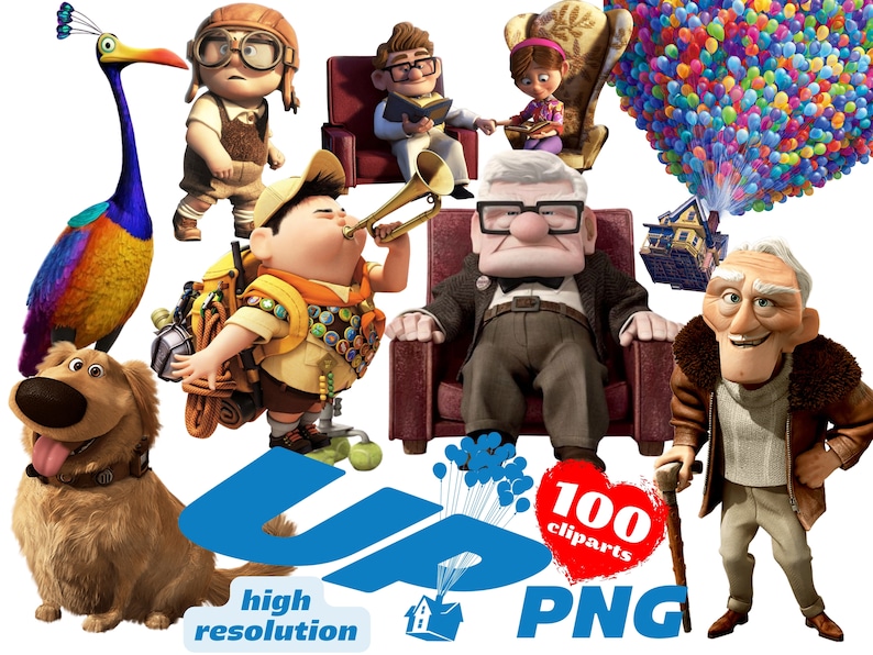 Up Cliparts PNG Bundle, up PNG Cartoon Sublimation Cliparts, up Themed ...