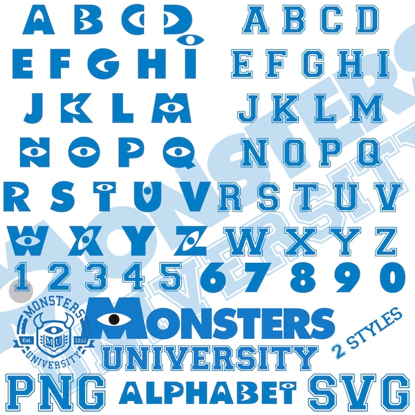 Monster Inc. Font - Etsy UK