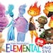 Elemental PNG and SVG Cliparts Bundle, Elemental Sublimation Cliaprts ...