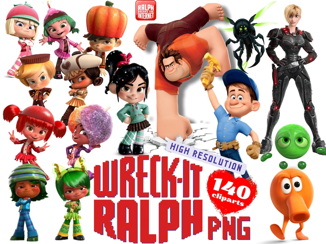 Wreck-it Ralph PNG Cliparts Bundle, Wreck-it Ralph Sublimation Bundle ...