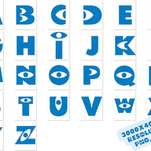 Monsters University, Monsters Incorporation Alphabet Letters Cliparts ...
