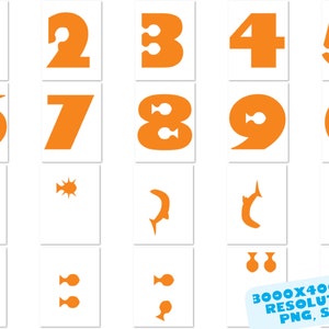 Finding Nemo Finding Dory Alpahbet Letters Cliparts Bundle, Finding ...