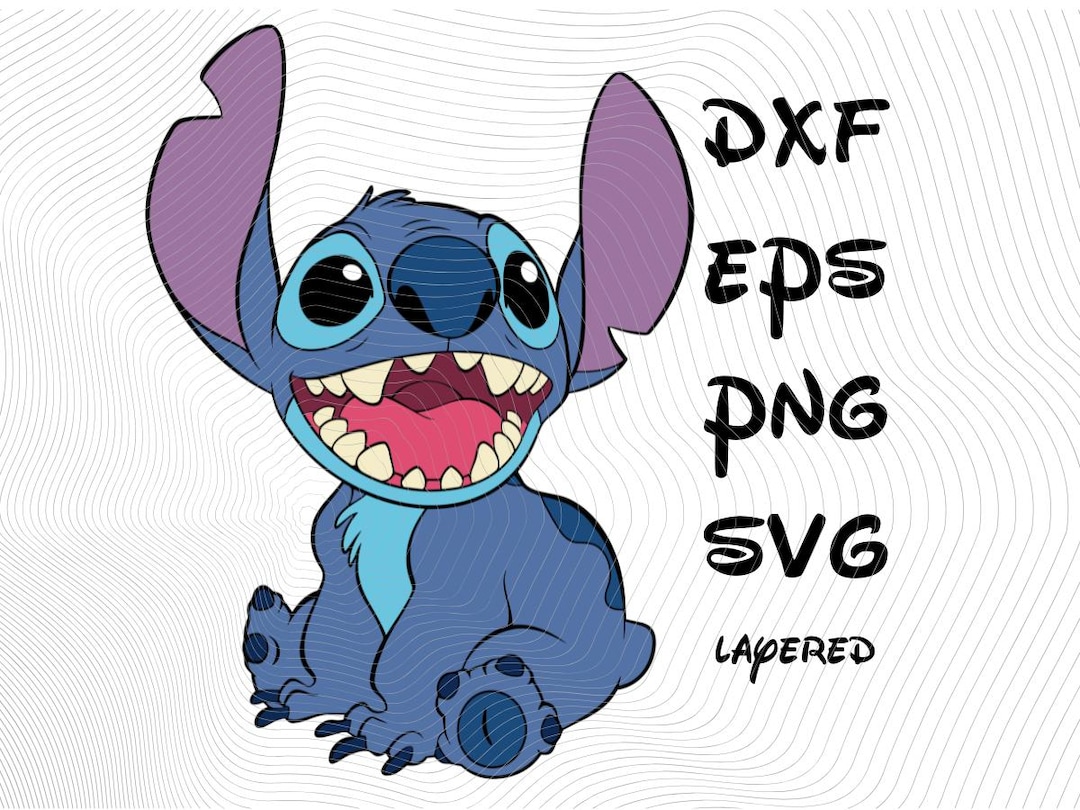 Stitch SVG Png Dxf Eps Clipart, Stitch SVG Cartoon Sublimation Cliparts ...