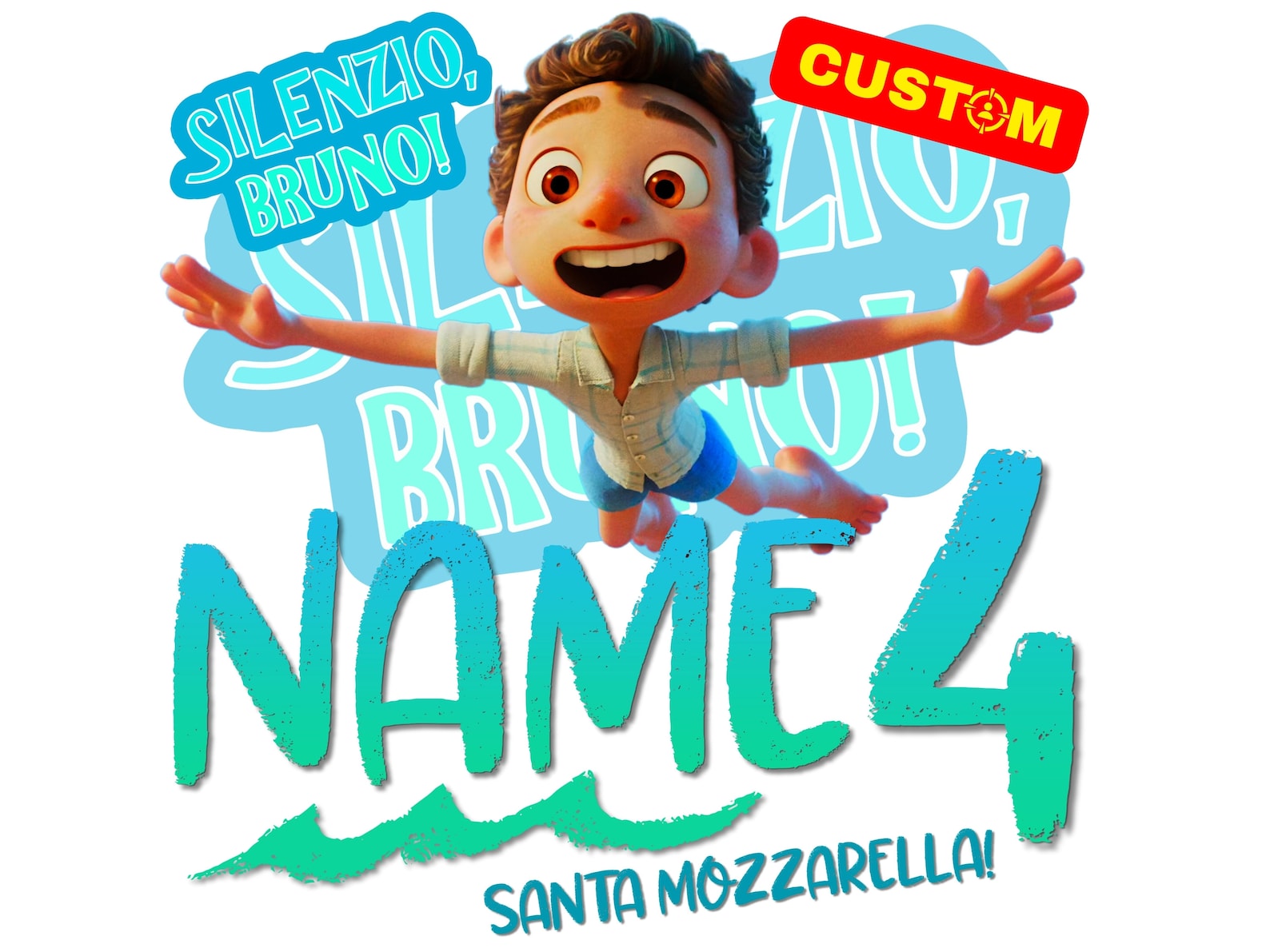 Personalized Luca Custom PNG Logo, Luca Original Birthday Sublimation ...