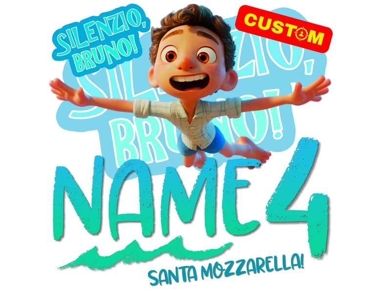 Personalized Luca Custom PNG Logo, Luca Original Birthday Sublimation ...