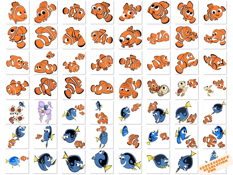 Finding Nemo | Finding Dory PNG Cliparts Bundle, Finding Nemo ...