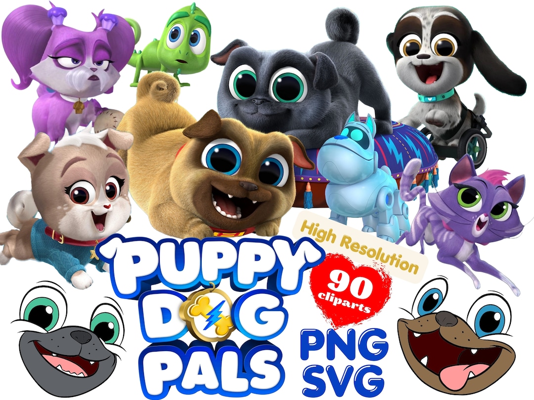 Puppy Dog Pals PNG and SVG Cliparts Bundle, Puppy Dog Pals Png Svg ...