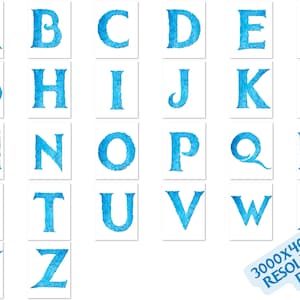 Frozen Alphabet Iced Letters Cliparts Bundle, Frozen PNG Cartoon ...