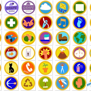 Up Russel's Badges Cliparts Bundle, up Wilderness Explorer Cartoon ...