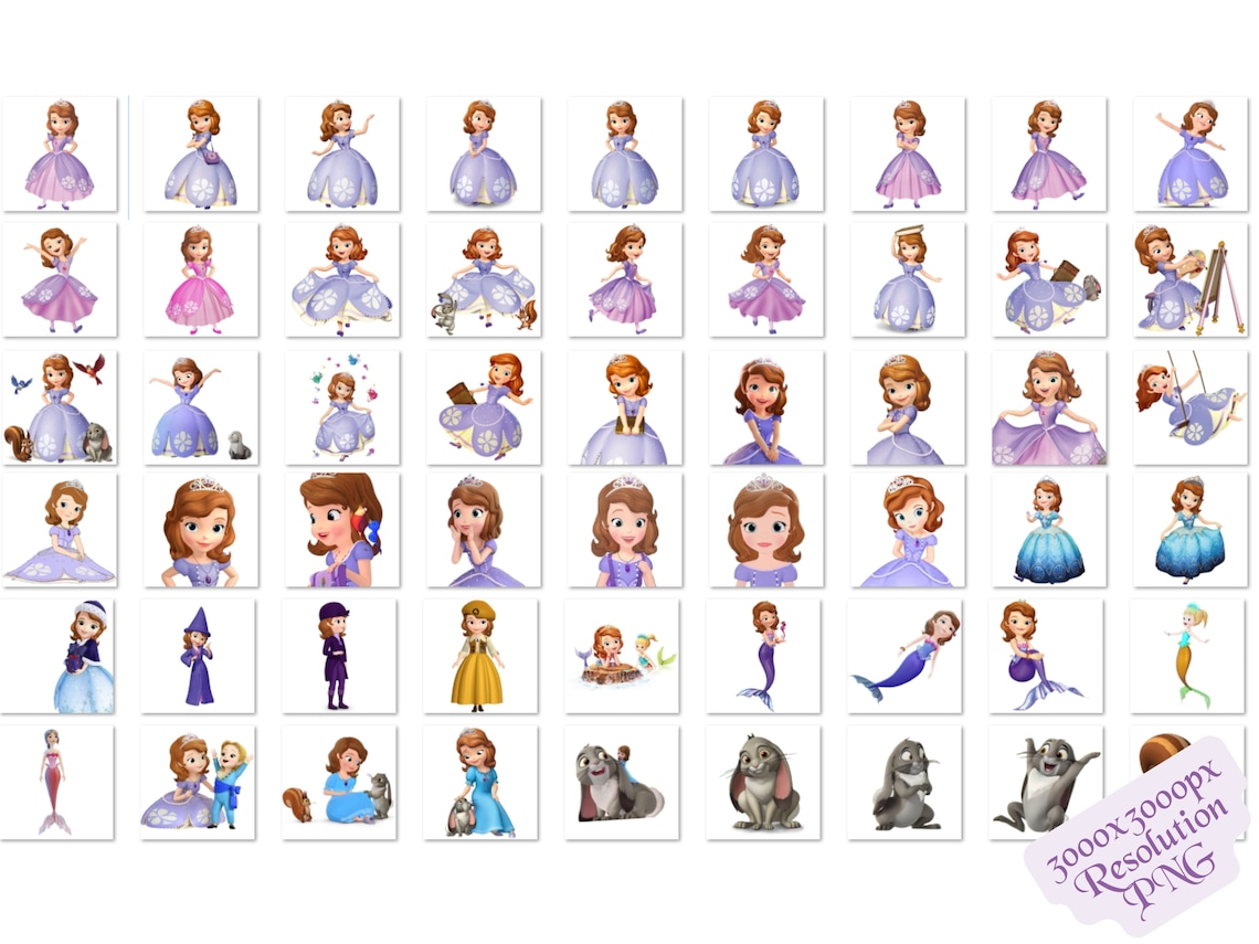 Sofia the First PNG Cliparts Bundle, Sofia the First PNG Cartoon ...