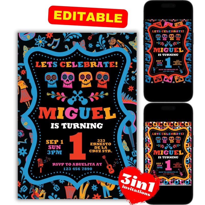 Coco Invitations - Etsy