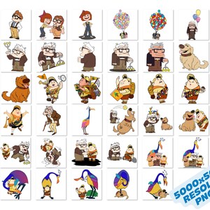 Up Cliparts Mega Bundle, up PNG Cartoon Sublimation Cliparts, up Themed ...