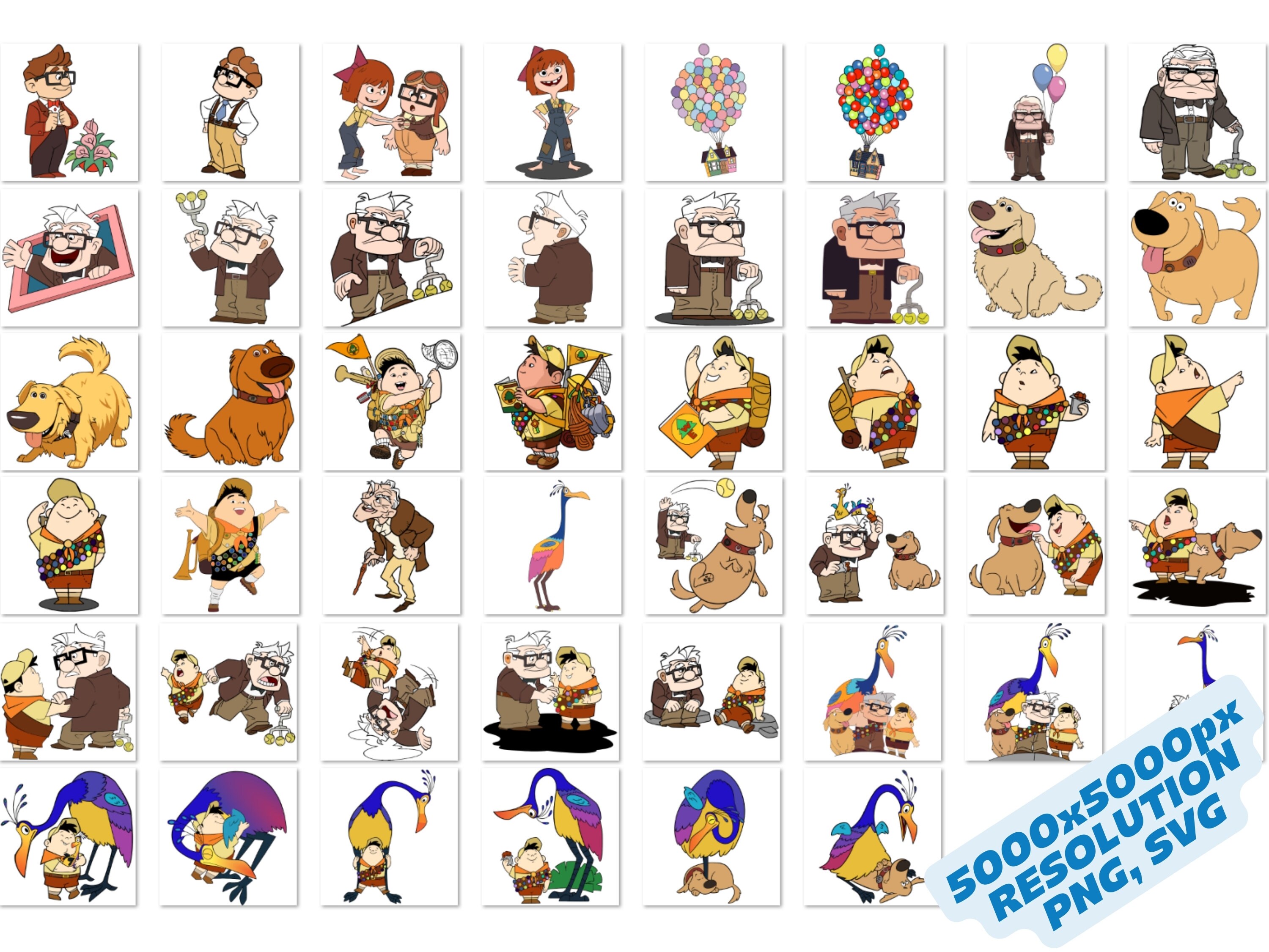 Up Cliparts Mega Bundle, up PNG Cartoon Sublimation Cliparts, up Themed ...