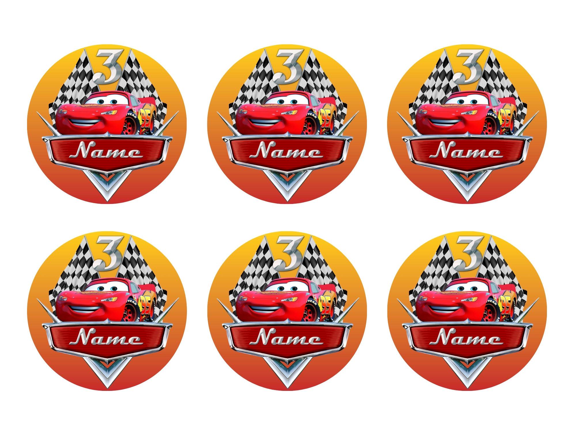 Personalized Cars Custom Birthday Chips Snacks Cans Digital Design ...