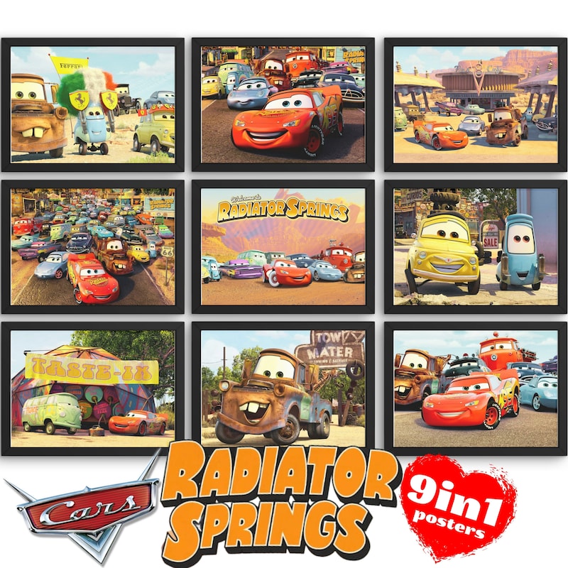 Cars Poster Digital Files - Etsy