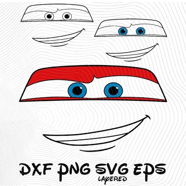 Tow Mater Eyes and Mouth Printable - Etsy