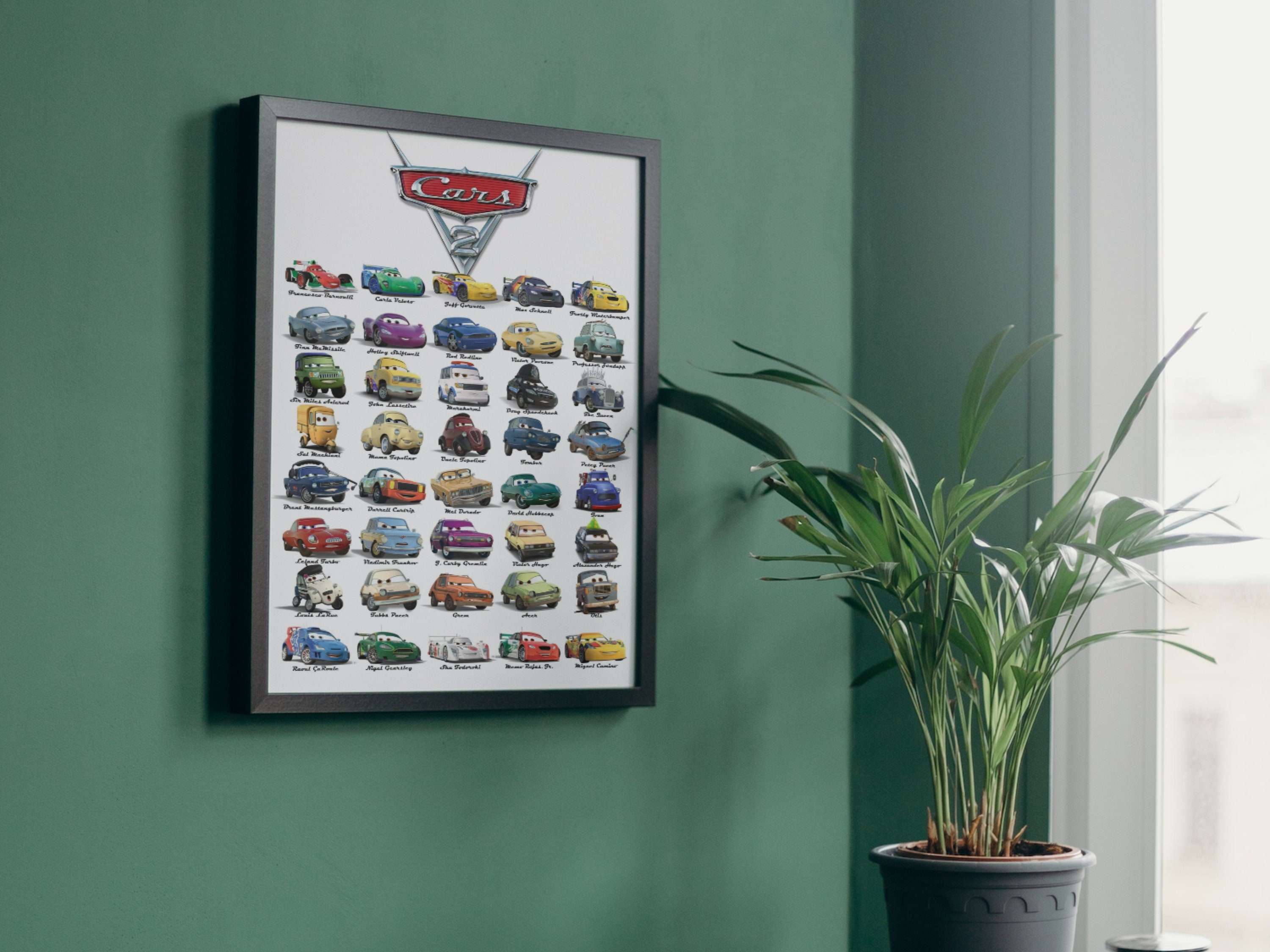 Cars Disney Set of 3 Wall Art Posters Cars JPG Digital - Etsy