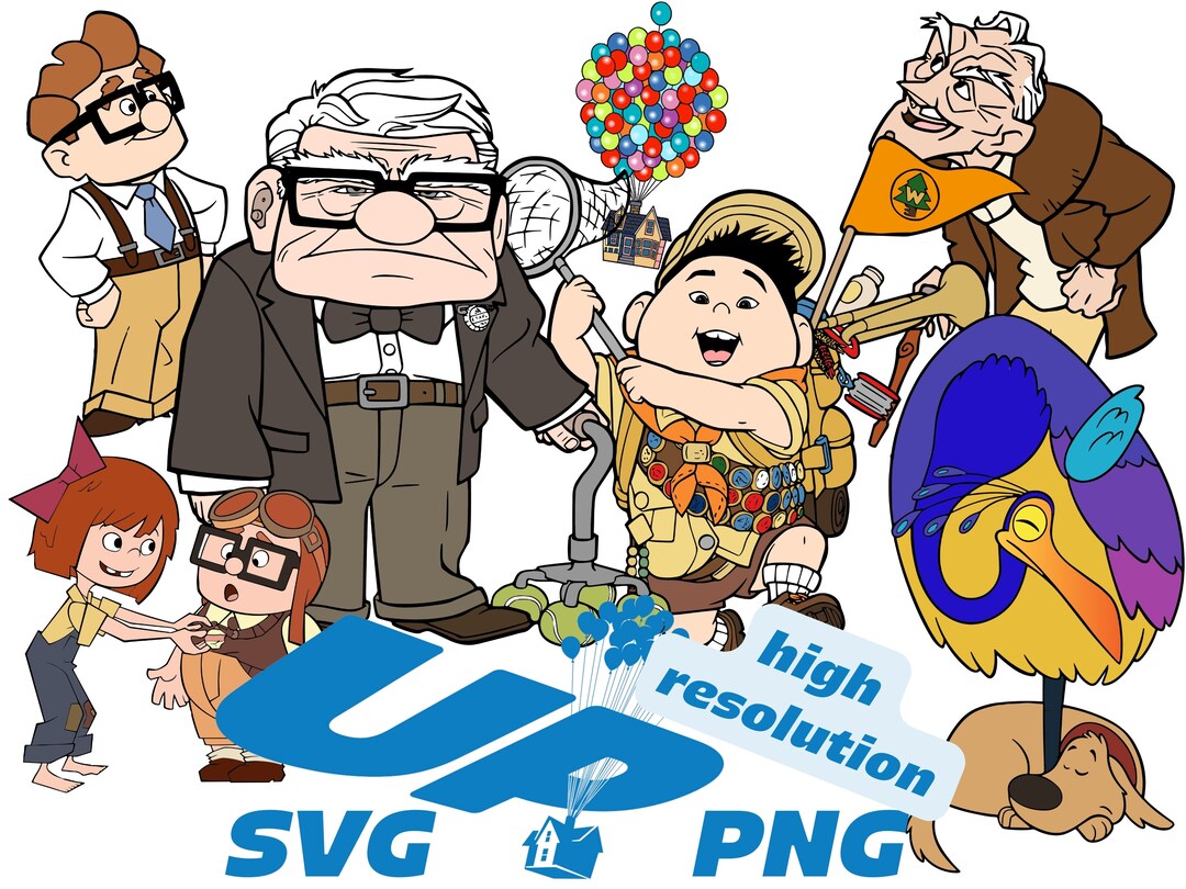 Up SVG Png Cliparts Bundle, up SVG Cartoon Sublimation Cliparts, up ...