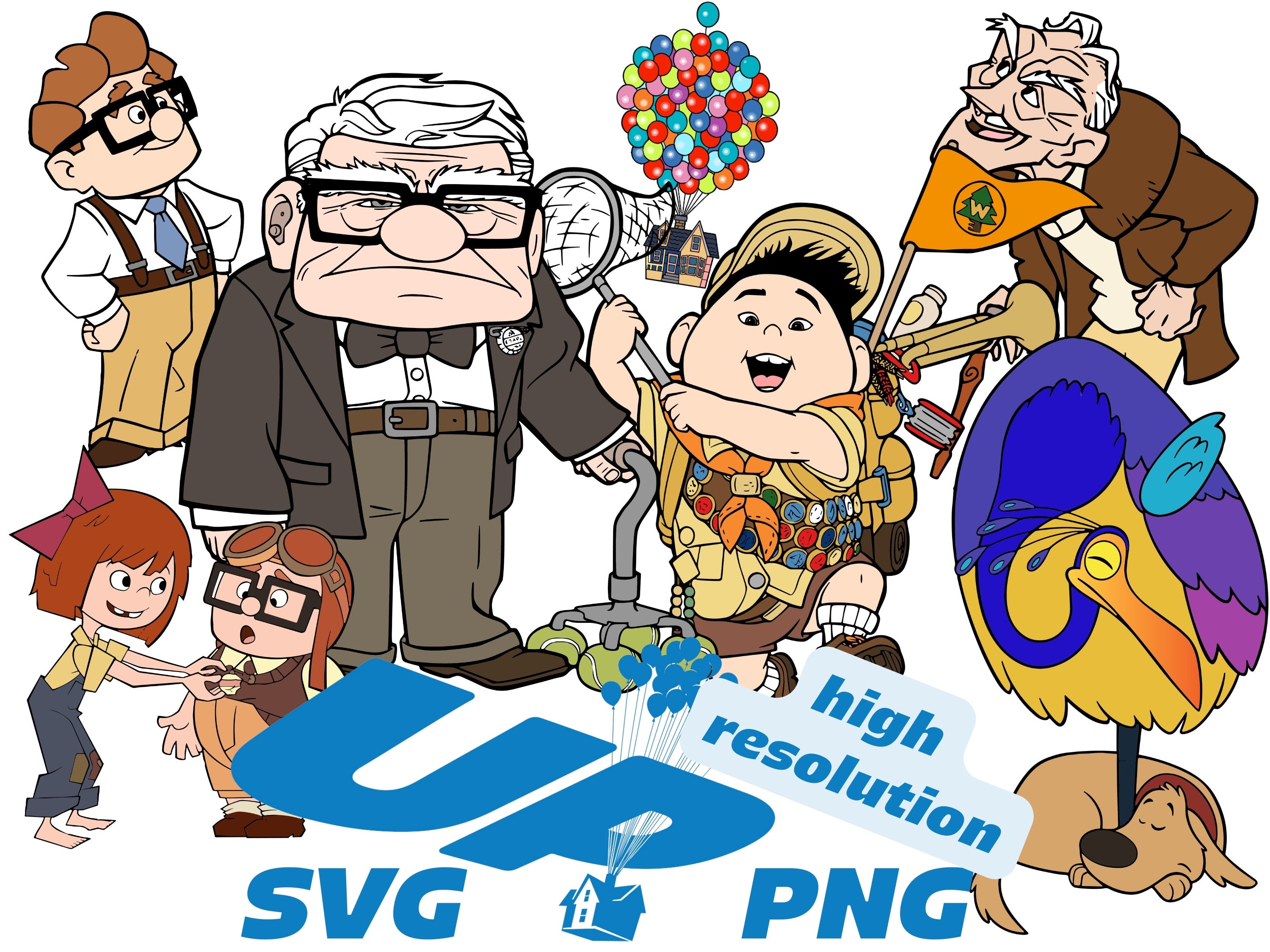 Up SVG Png Cliparts Bundle, up SVG Cartoon Sublimation Cliparts, up ...