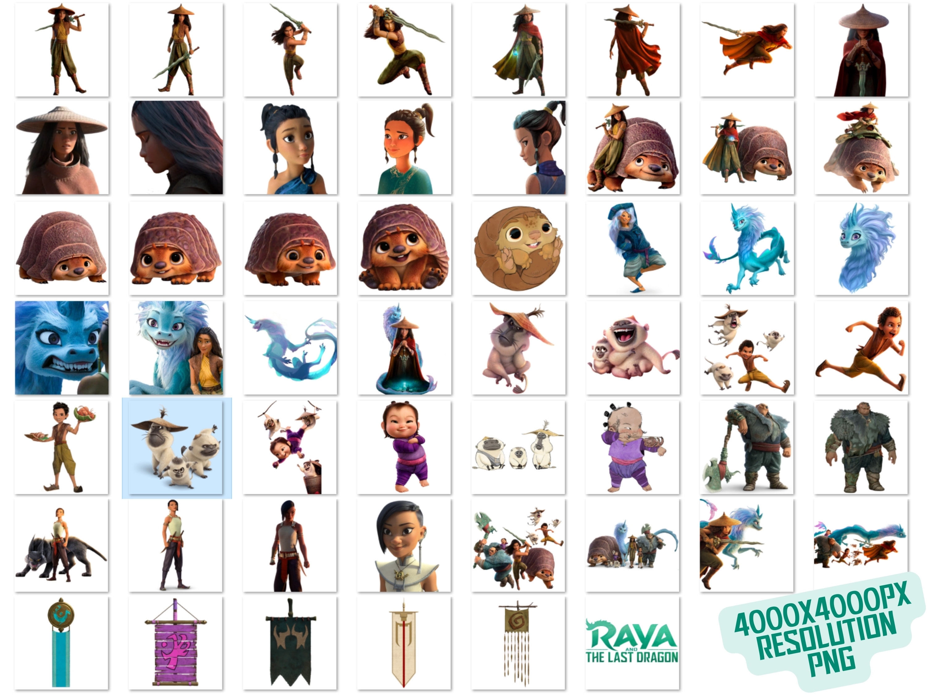 Raya and the Last Dragon PNG Cliparts Bundle, Raya and the Last Dragon ...