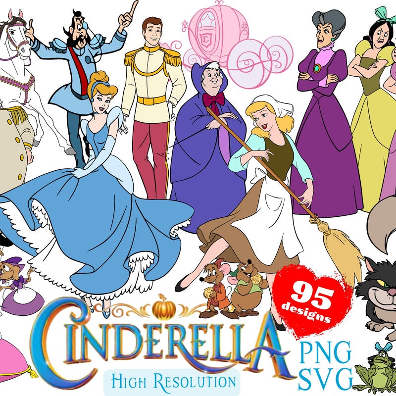 Cinderella Svg - Etsy