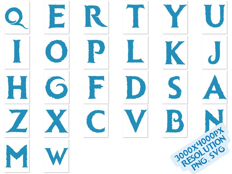 Frozen Alphabet Iced Letters Cliparts Bundle, Frozen PNG Cartoon ...