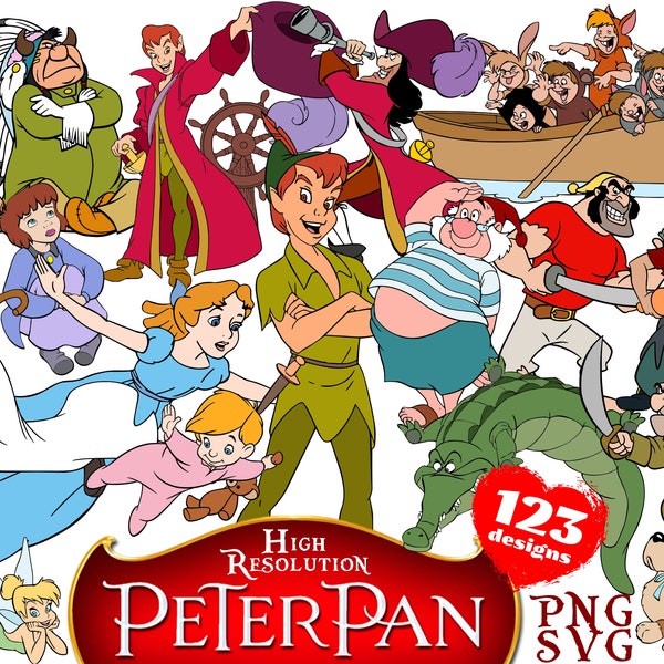 Peter Pan Svg - Etsy
