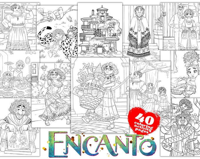 Encanto Family Tree Coloring Page PDF Format for Printing - Etsy Canada