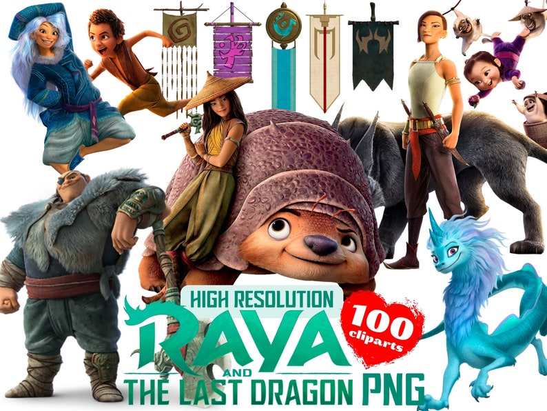 Raya and the Last Dragon PNG Cliparts Bundle, Raya and the Last Dragon ...