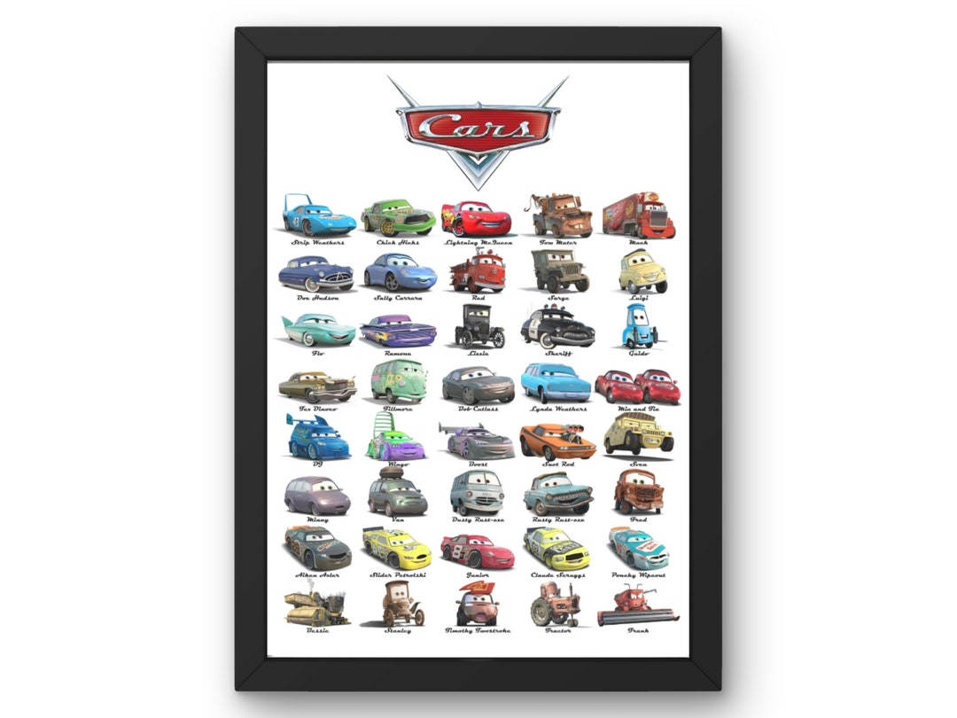 Cars 1 Poster, Cars JPG Digital Download, Cars Wall Art Kids Room ...