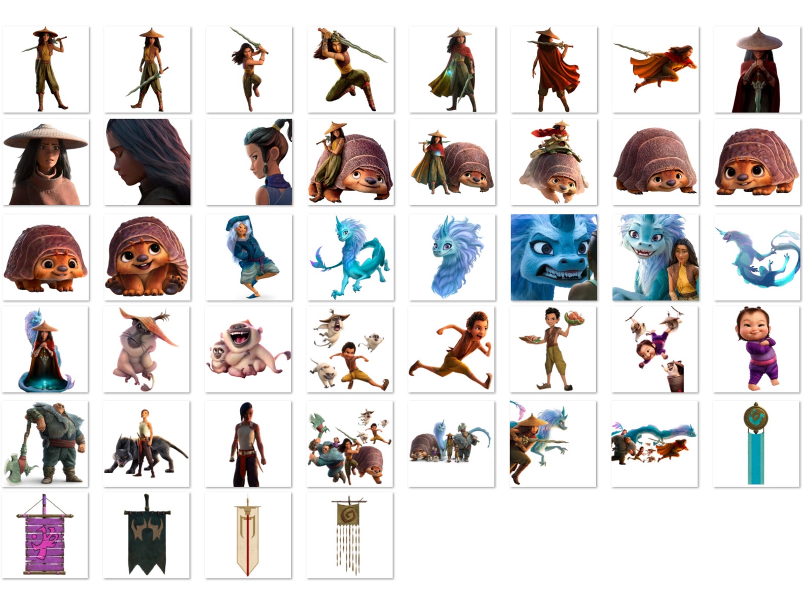 Raya and the Last Dragon PNG Cliparts Bundle, Raya and the Last Dragon ...