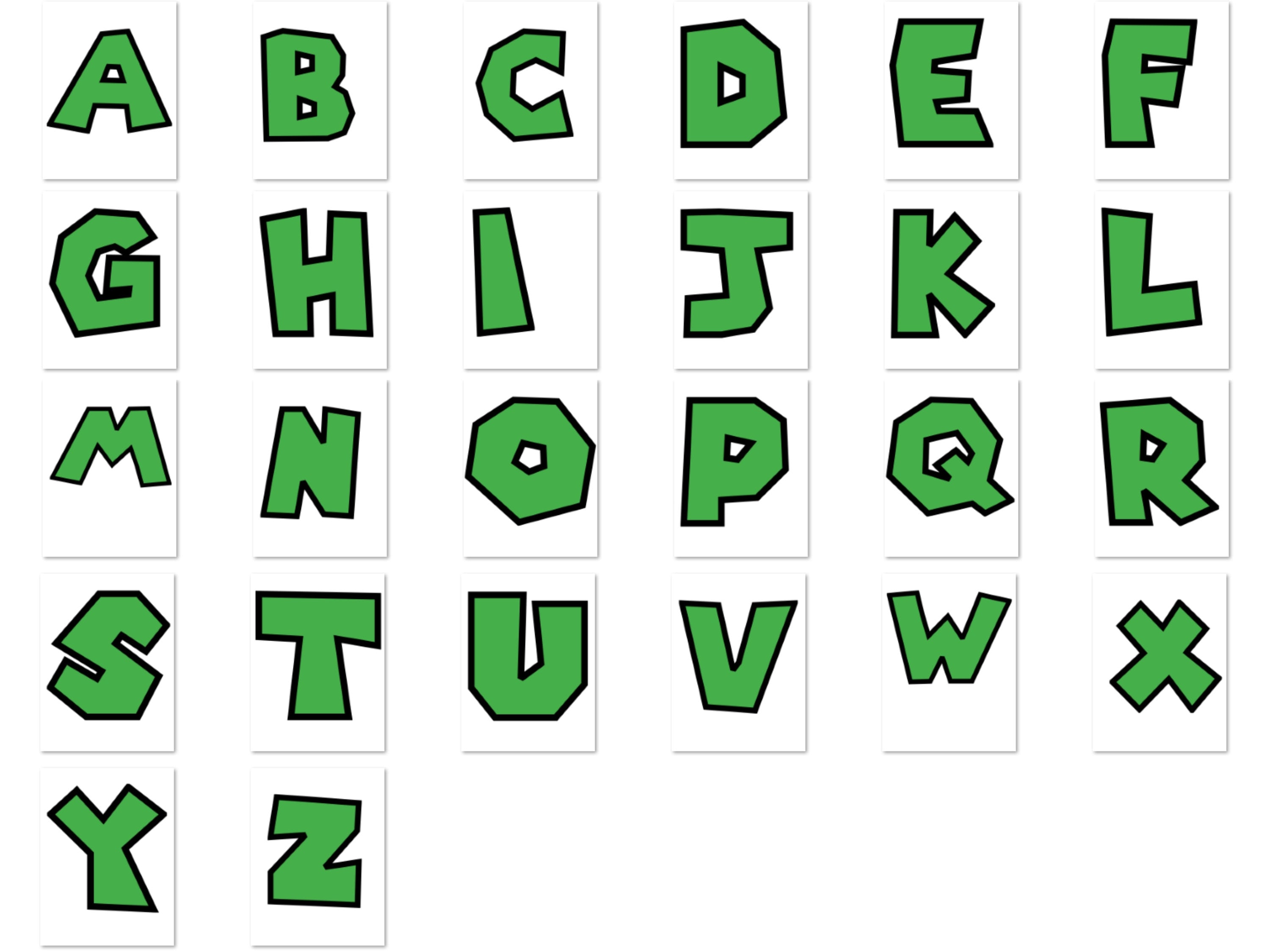 Super Mario Alphabet Font SVG, Super Mario PNG Cartoon Cliparts, Super ...