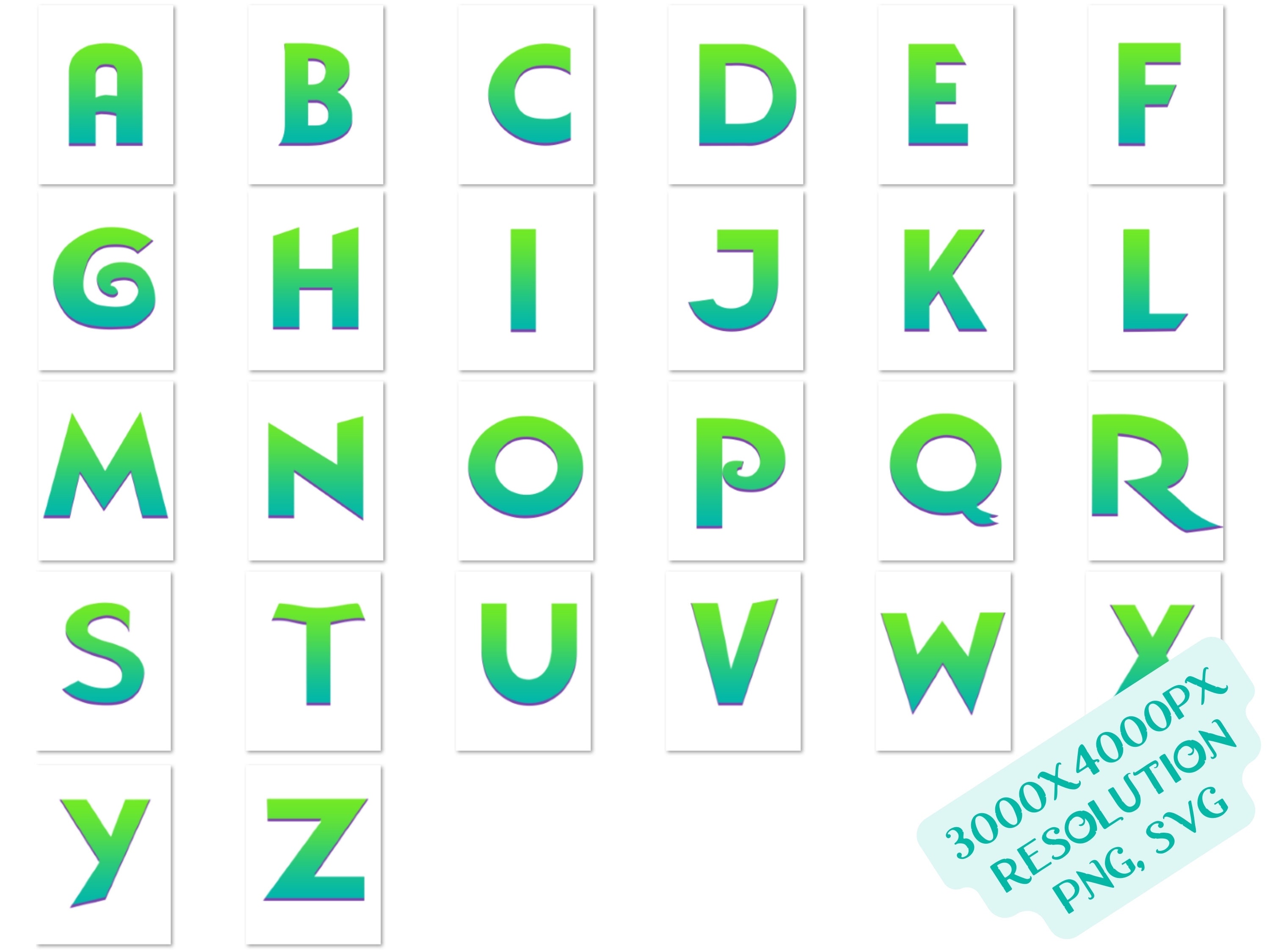 Zootopia Alpahbet Font Cliparts Bundle, Zootopia SVG Font Letters ...