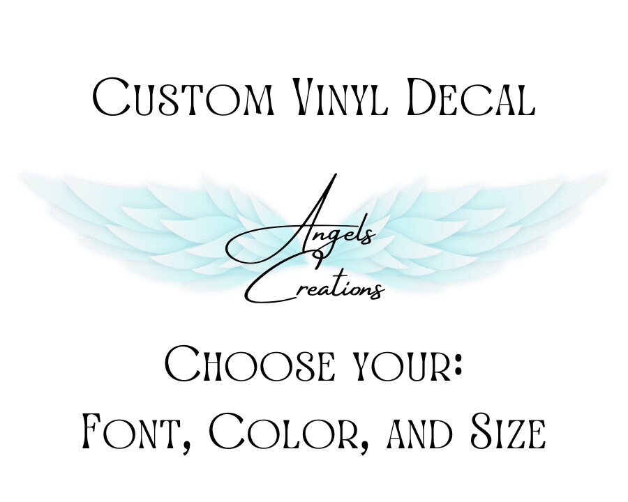 Custom Permanent Vinyl Decal - Etsy