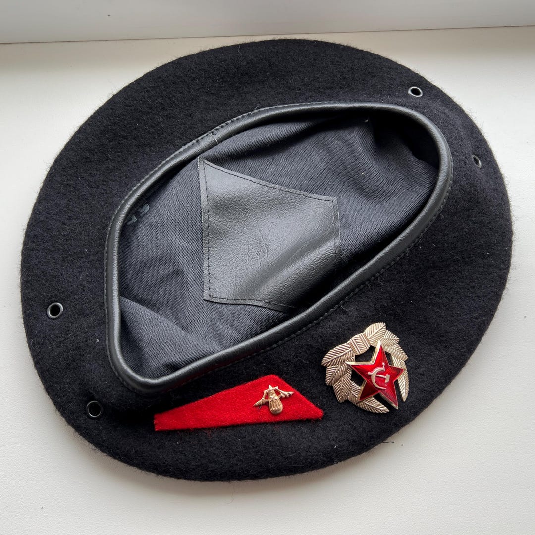 Vintage Soviet VDV USSR Navy Marine Corps Beret Cap. 55 Size. - Etsy