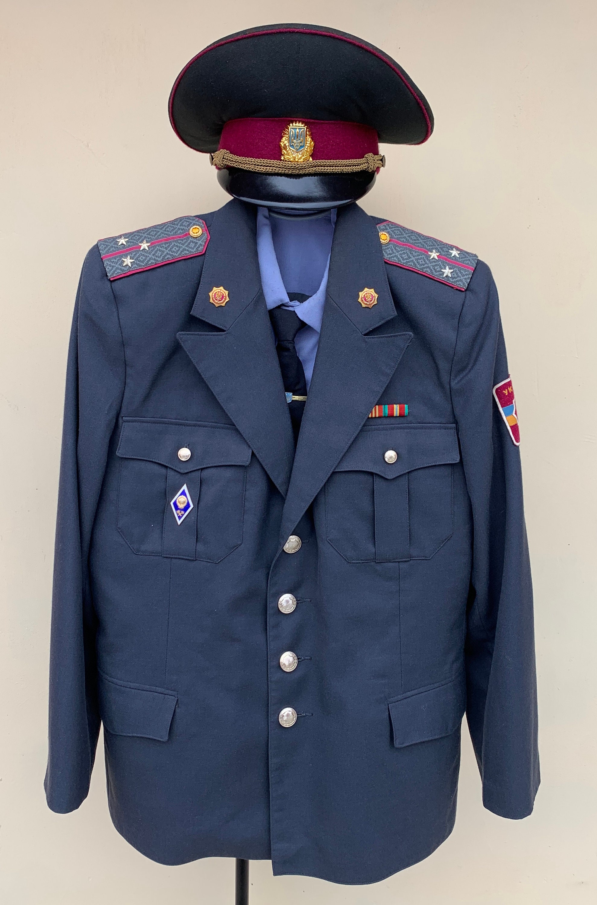Vintage 1990s POLICE Officer's Uniform Set of the Ukrainian Police, MIA ...