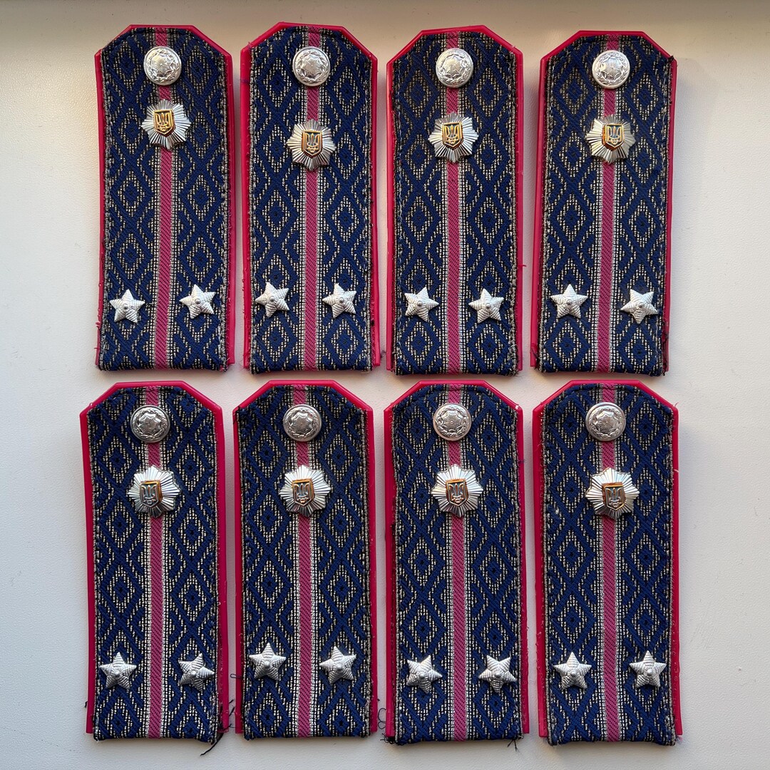 Vintage, Ukrainian MVD Police Militia Military Shoulder Boards Lot 8 ...