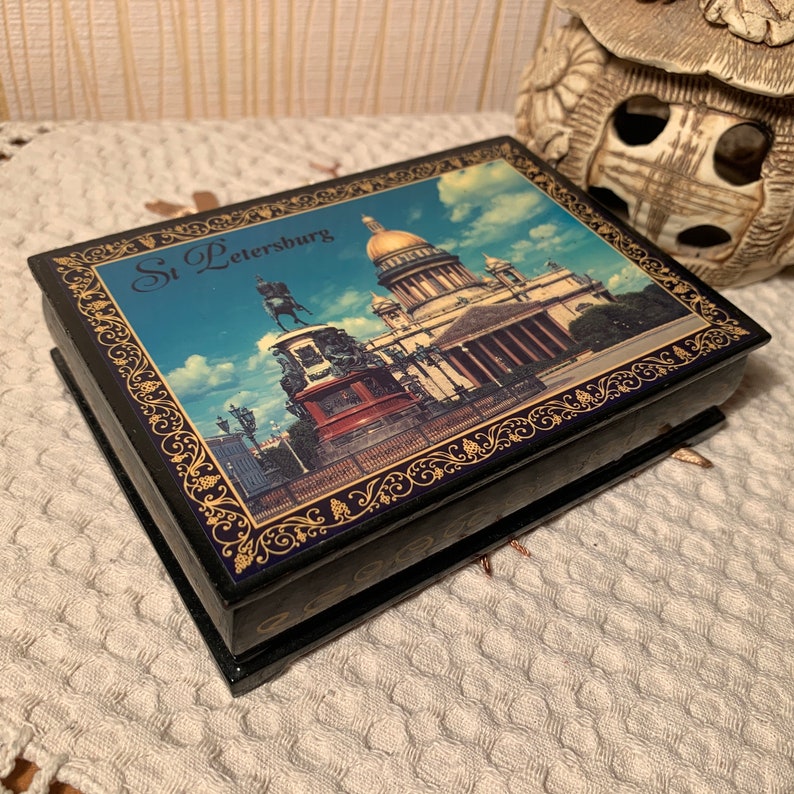 Vintage 1980s Russian Soviet Vintage Box St. Petersburg. Retro - Etsy