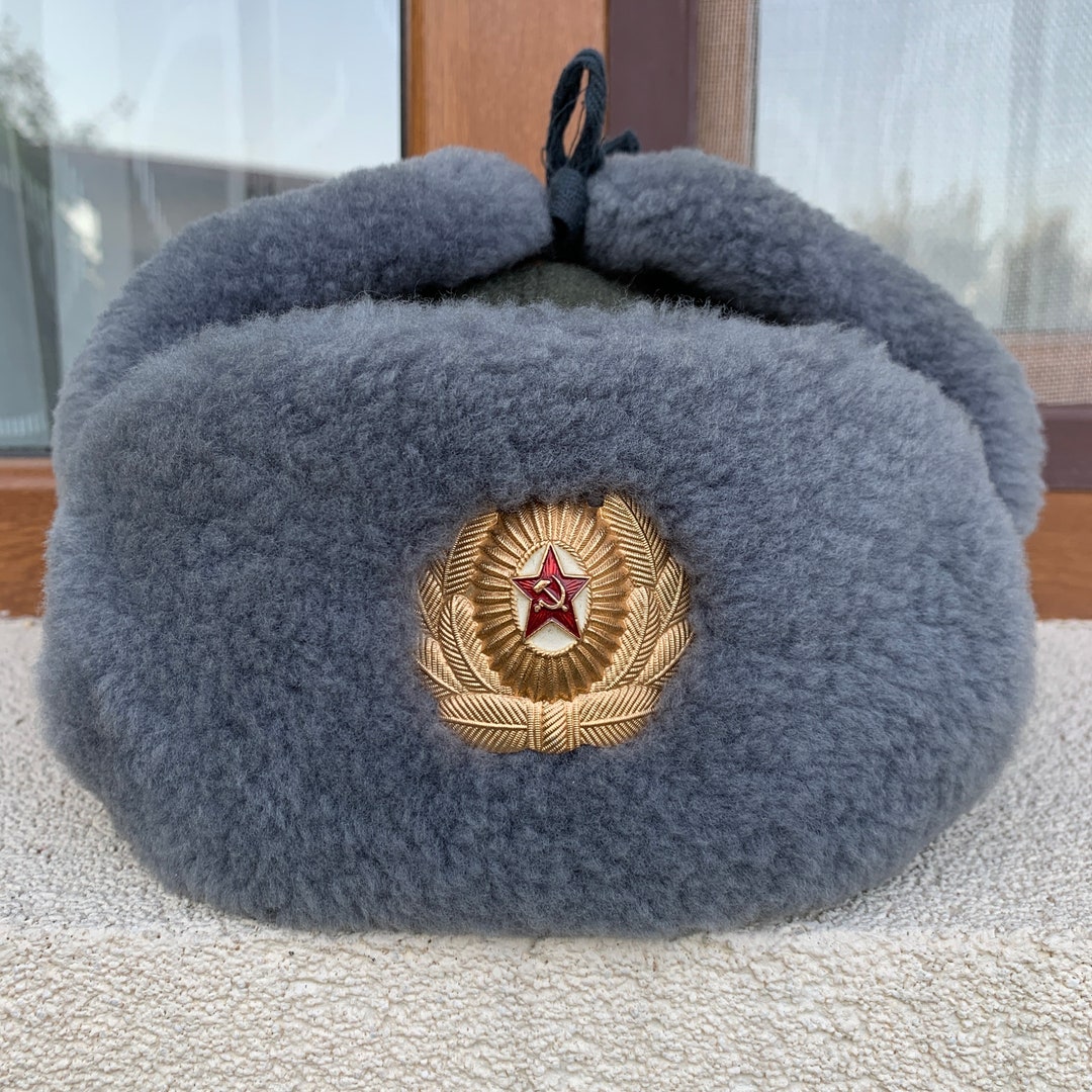 Vintage USHANKA Hat Soviet Ukrainian Army Military Winter Hat. - Etsy