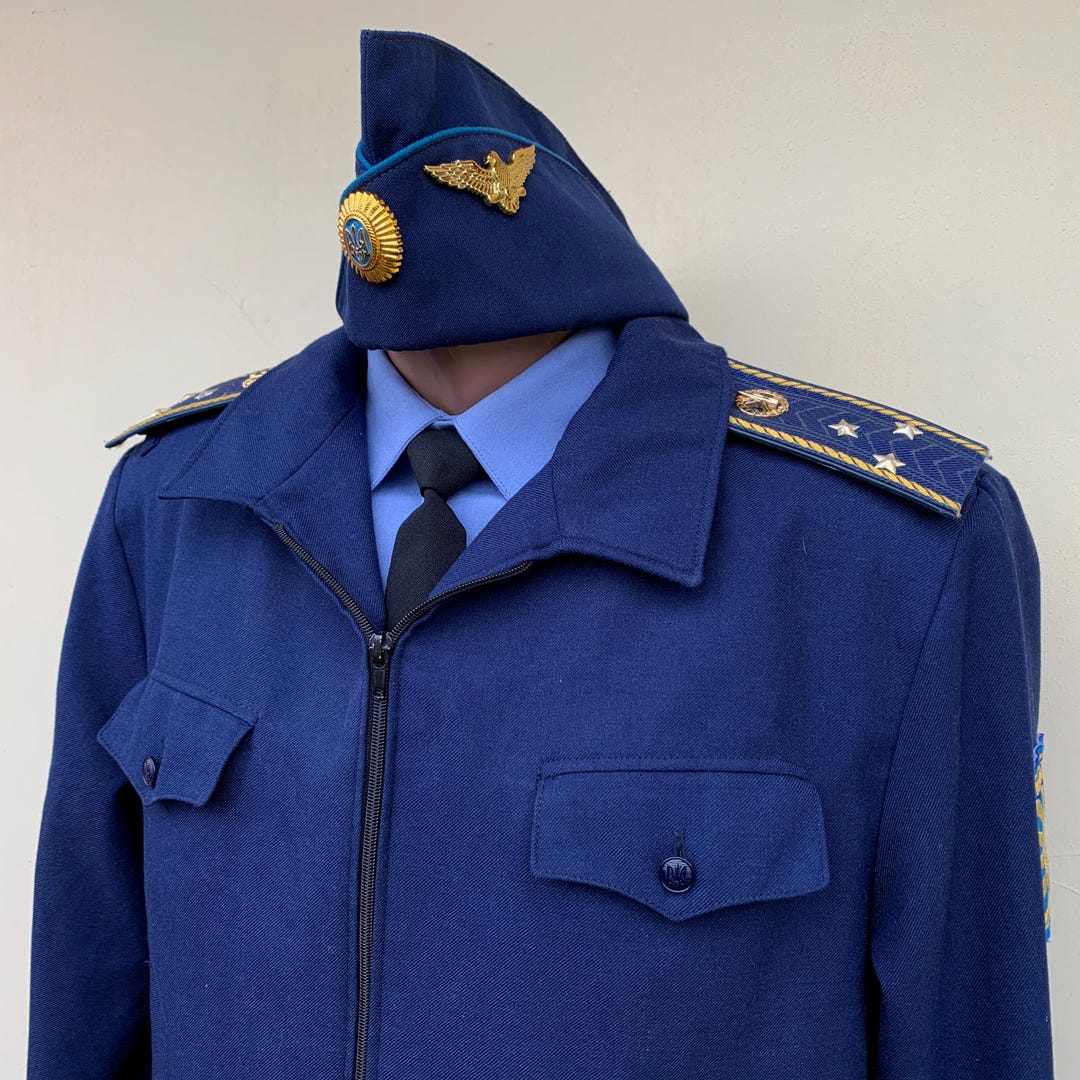 Vintage Pilot Uniform Ukrainian Soviet Military VVS ZSU Air Force ...