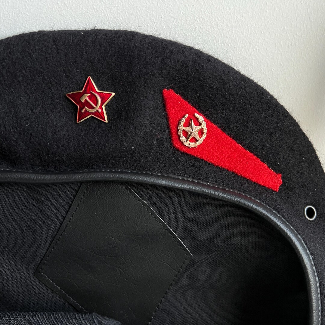 Vintage Soviet Army VDV Military Solider's Beret Cap, 55 Size. - Etsy