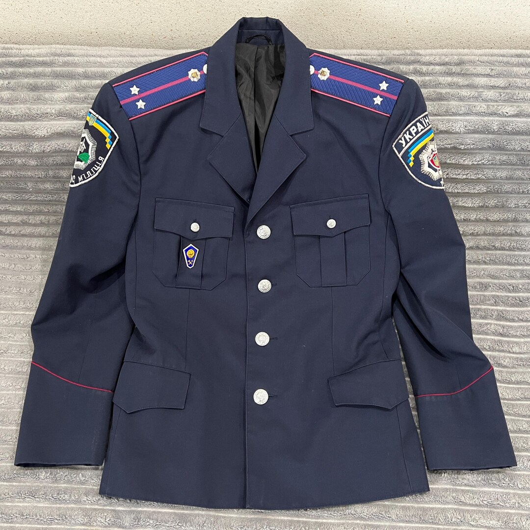 Vintage Soviet Ukrainian Police MVD Officer's Military Uniform Men's ...