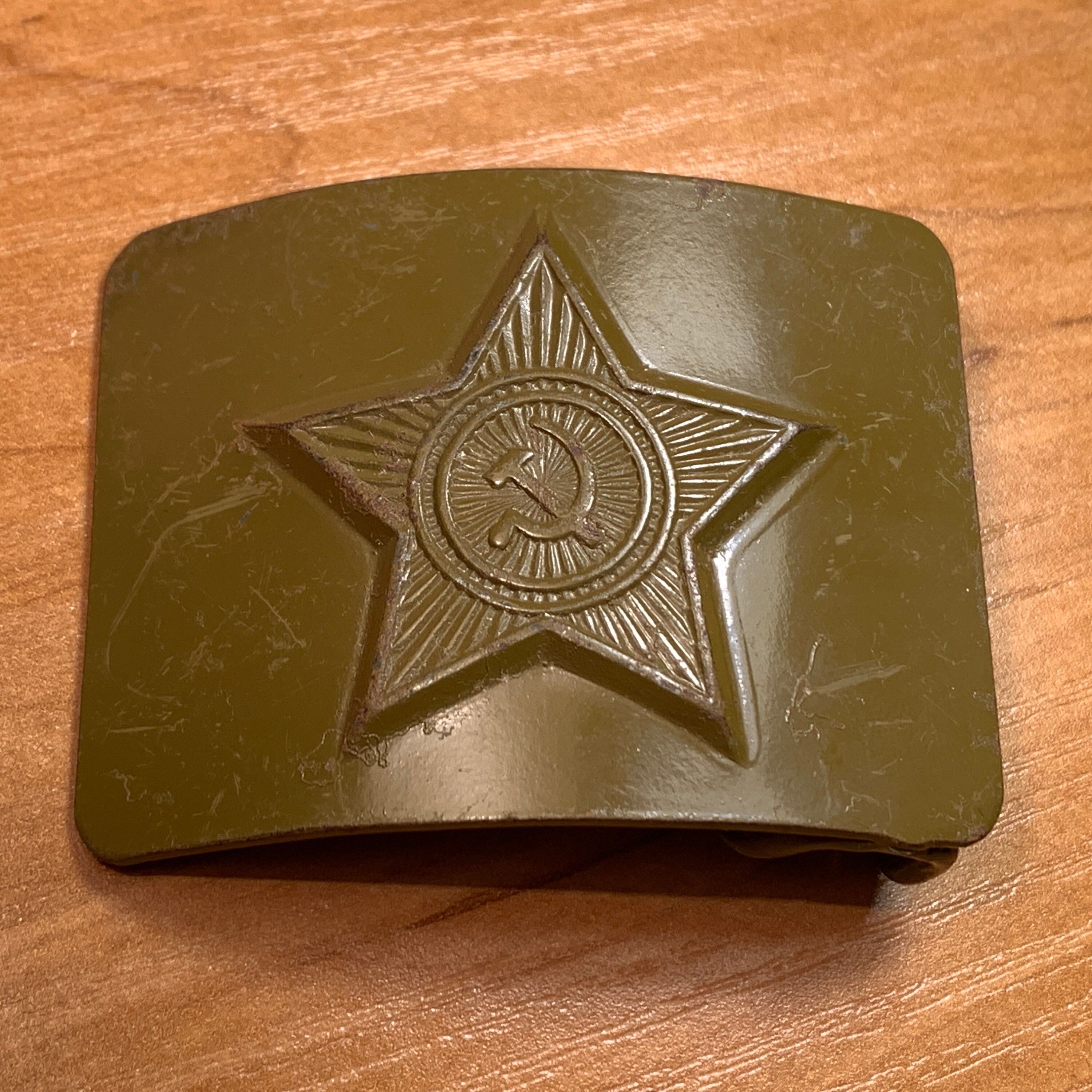 Vintage 1980s. Soviet Military Green Star Belt Buckles With - Etsy